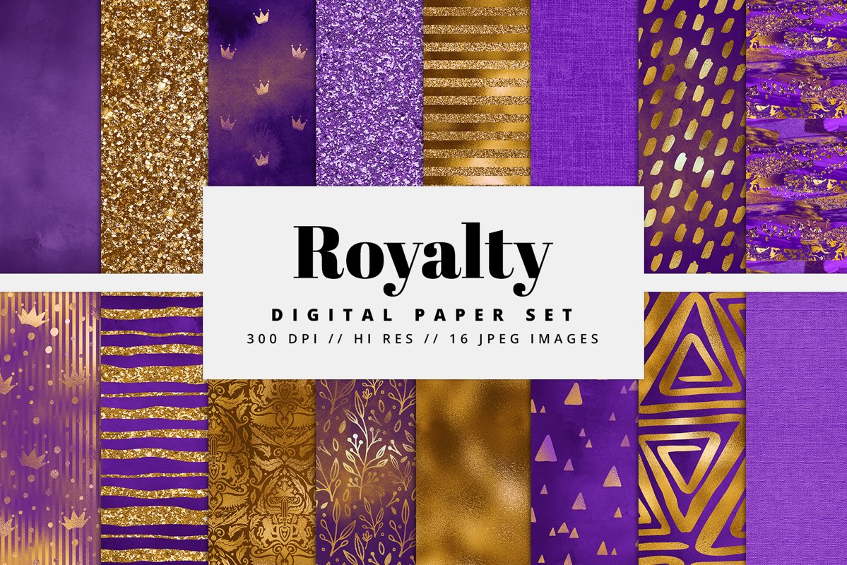 Royalty Digital Paper Pack