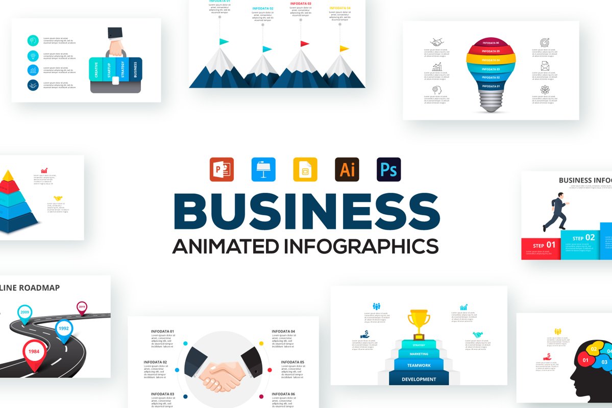Business infographic presentations (282174) | Presentation Templates ...