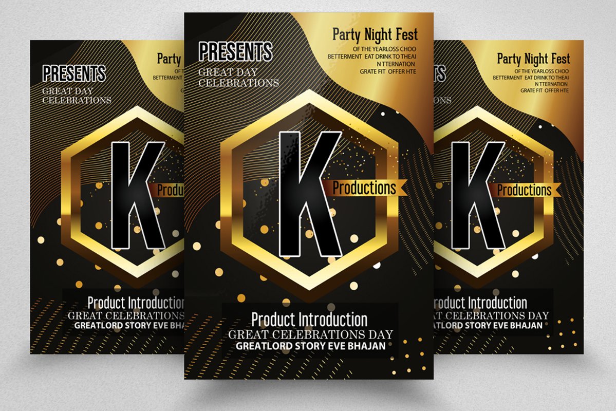 Product Introduction Party Flyer template (475138) | Flyers | Design ...