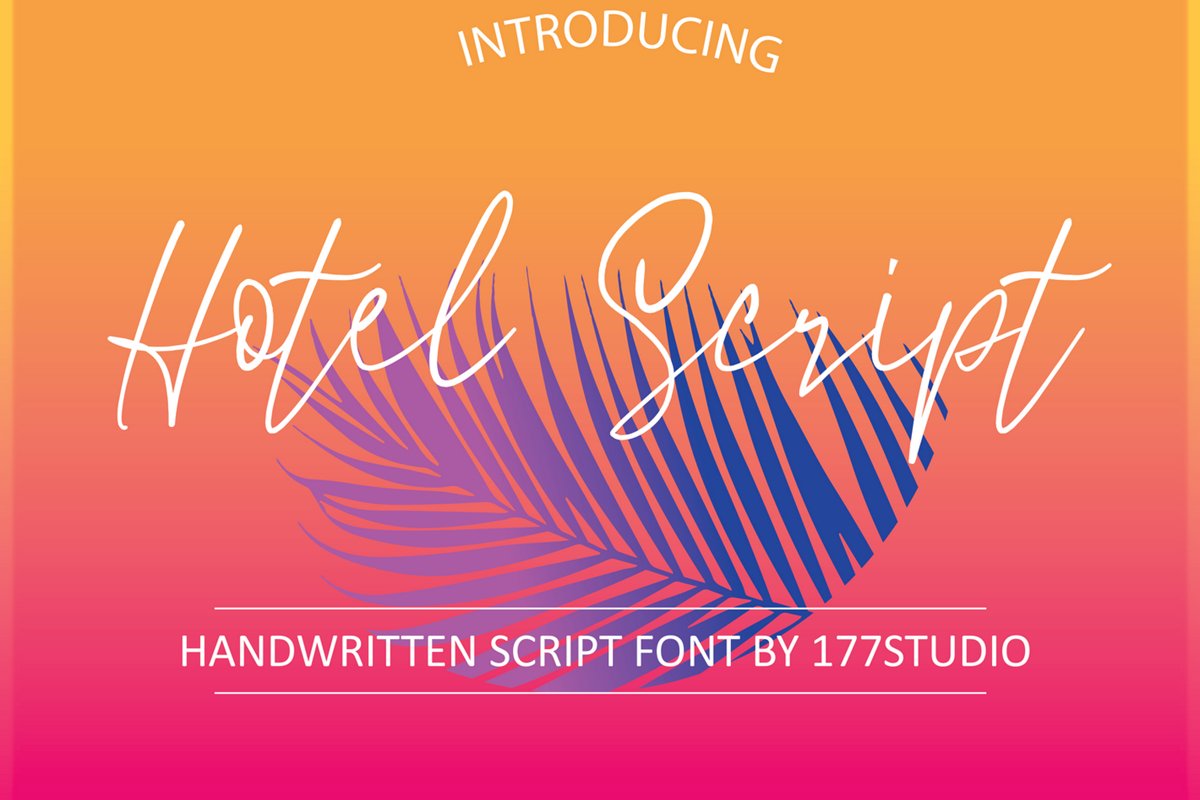 Hotel Script Font (612715) | Handwritten | Font Bundles