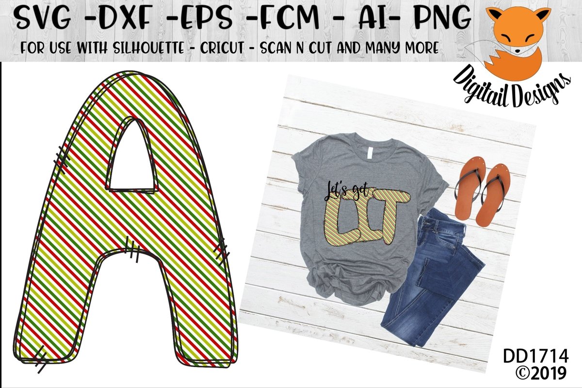 Sublimation Printable Multi Stripe Alphabet Letters (367517 ...