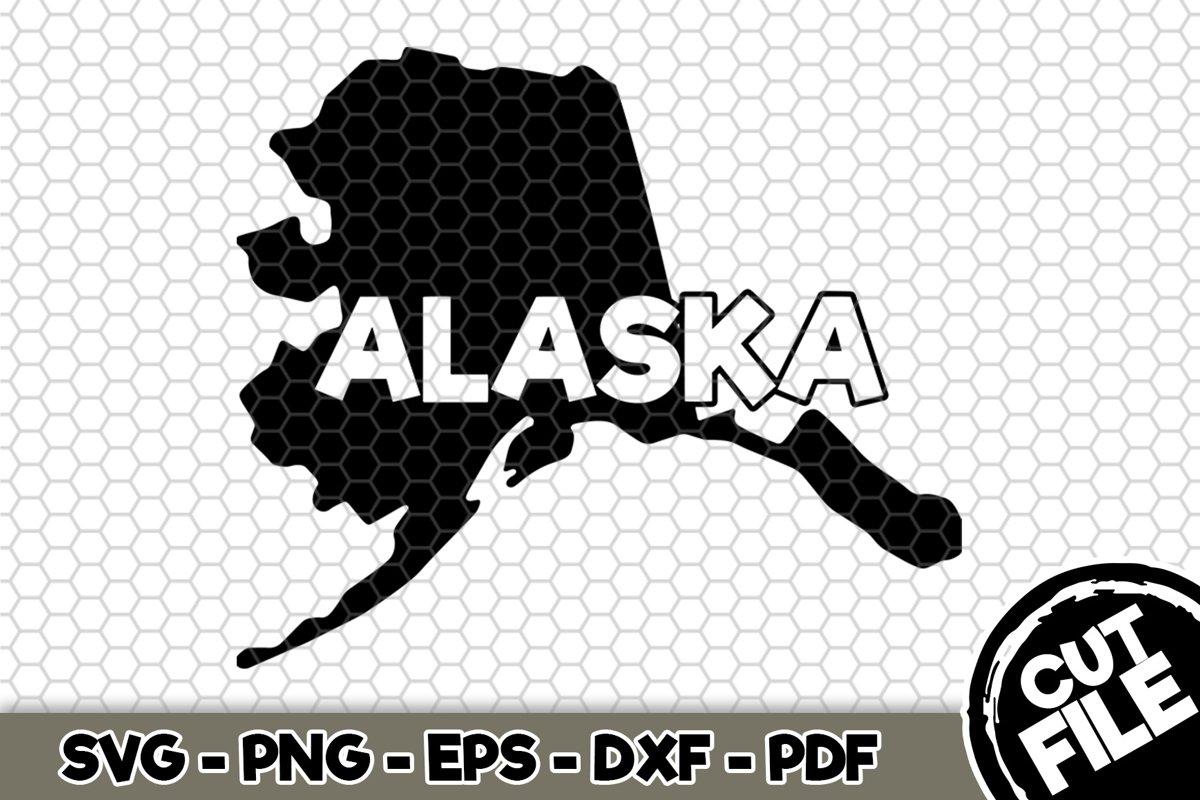 Alaska State Name - Alaska State - SVG Cut File n323 (513615) | SVGs ...