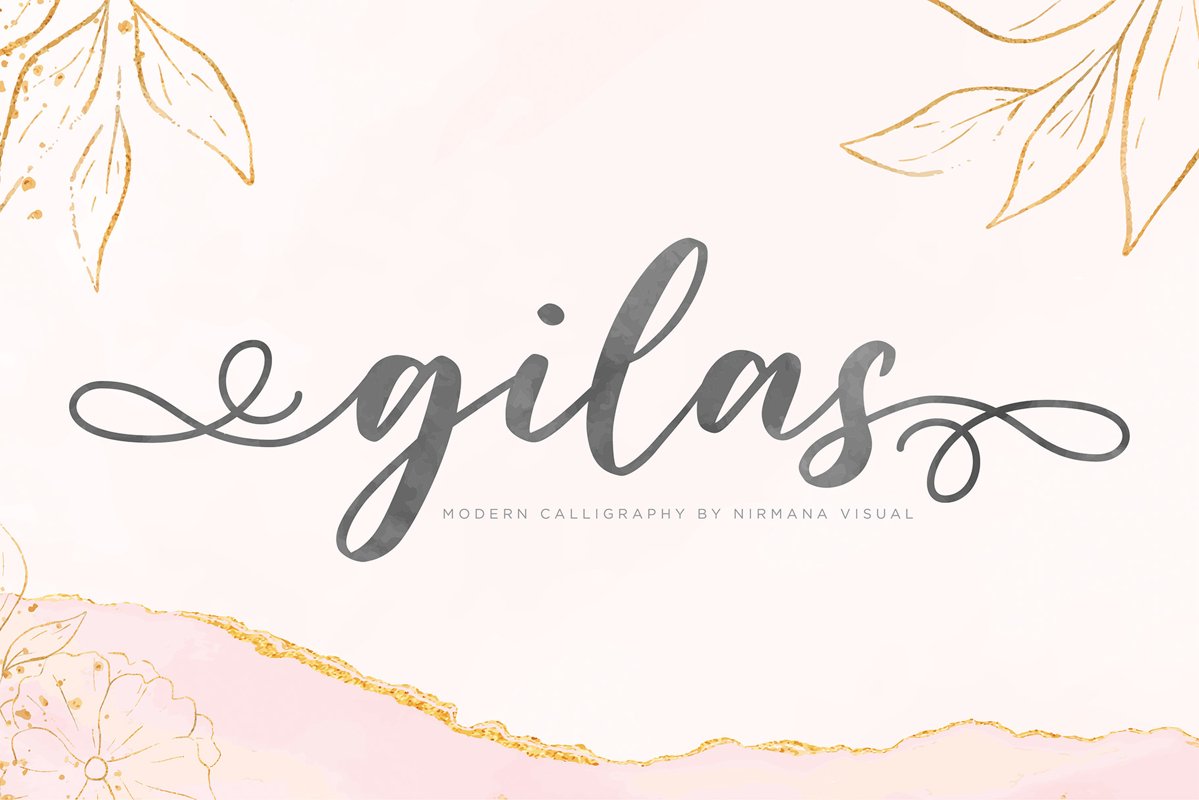 Gilas - Modern Calligraphy (542168) | Calligraphy | Font Bundles