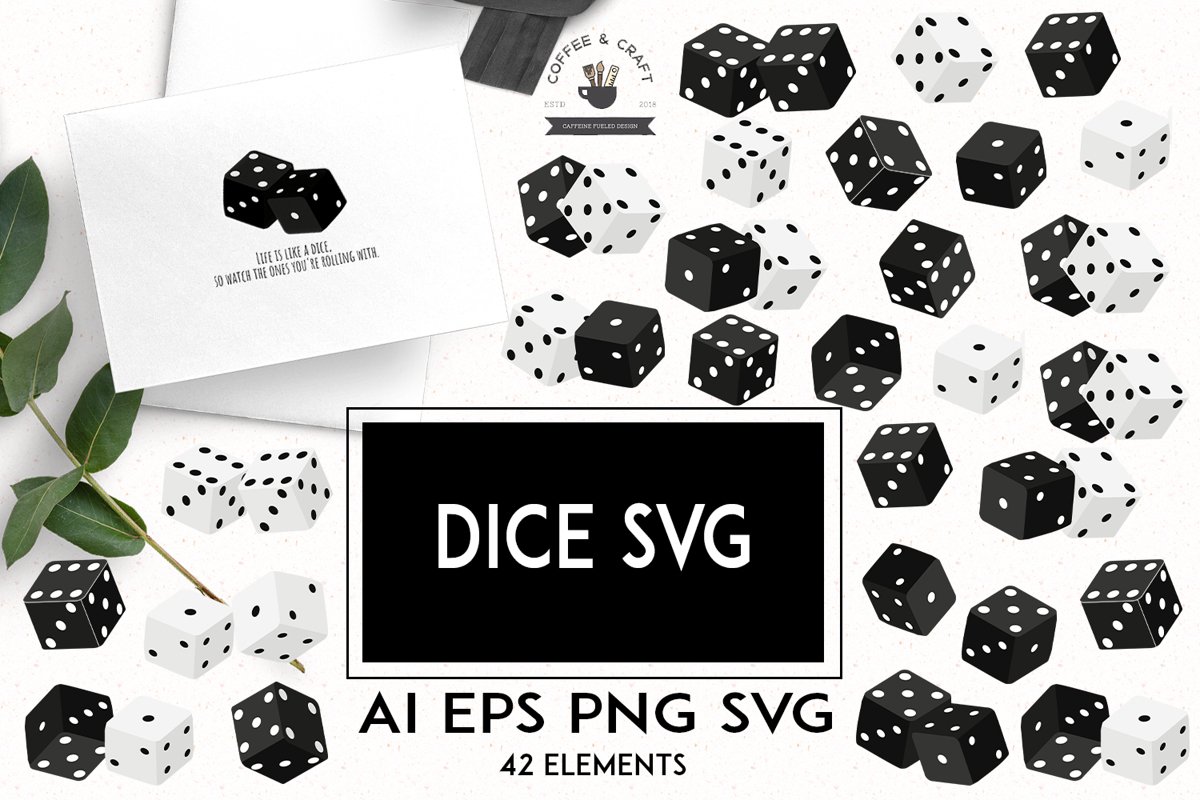 Dice SVG set
