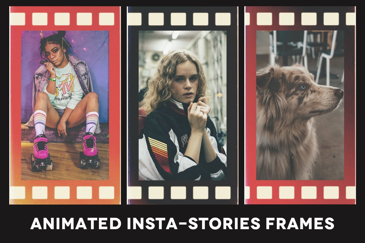 Animated Insta-Stories Photoshop Template (416173) | Actions | Design ...