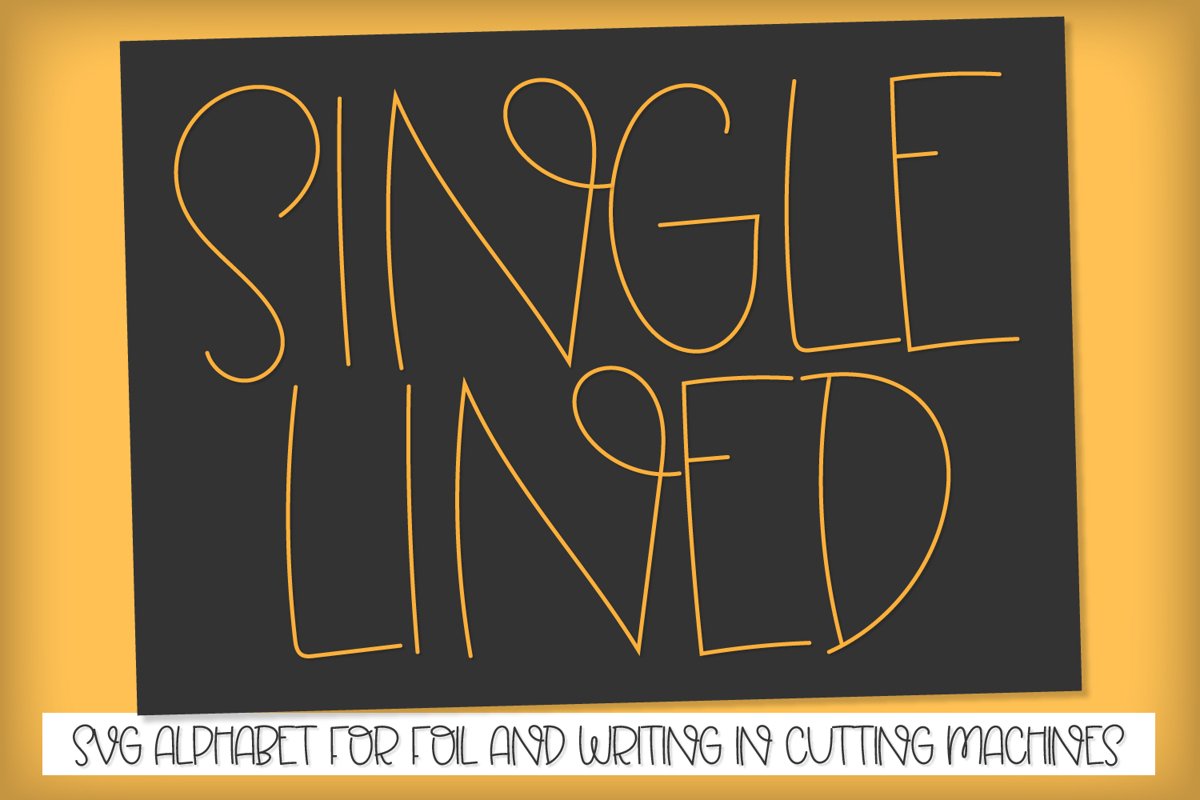 Single Lined SVG Alphabet - Foil Quill, Writing, Laser SVG (566695 ...