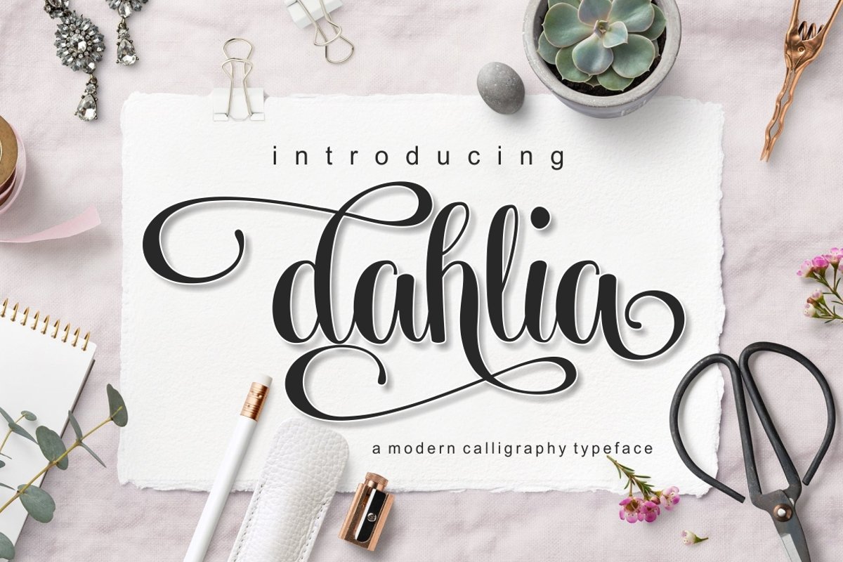 dahlia (582848) | Calligraphy | Font Bundles