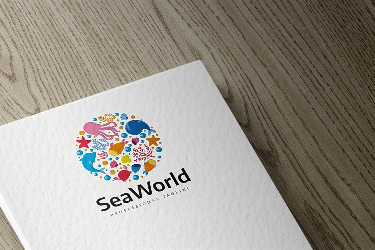 Sea World Logo (671301) | Logos | Design Bundles