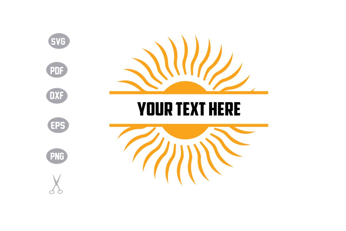 Sun Monogram SVG