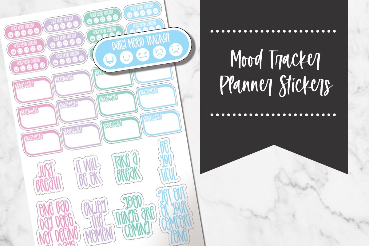 Daily Mood Tracker Planner Stickers