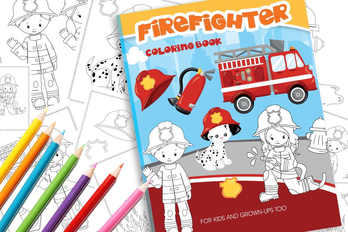Firefighter Coloring Book