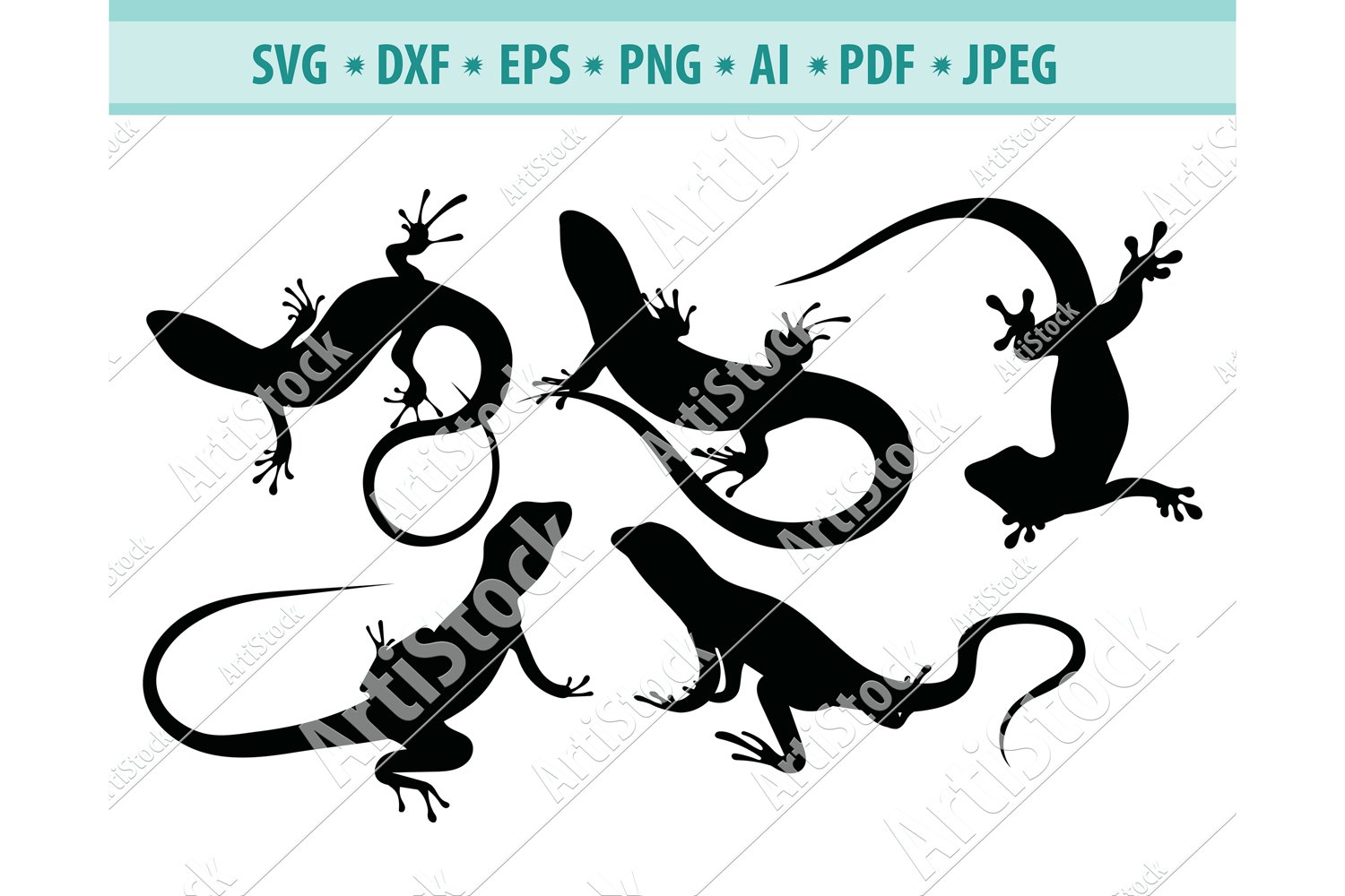 Lizard SVG, Lizard Clipart, Reptile Svg, Wild Dxf, Png, Eps (424656 ...