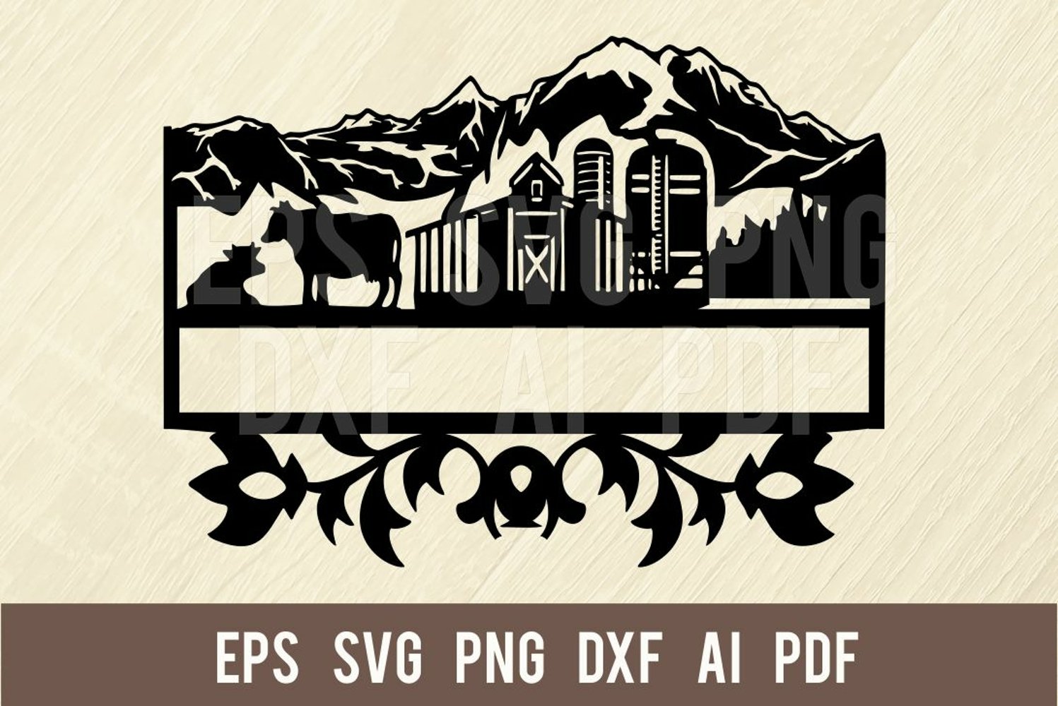 Farm Stencil - Farm Life SVG Farmhouse dxf vector cut file (1275842 ...