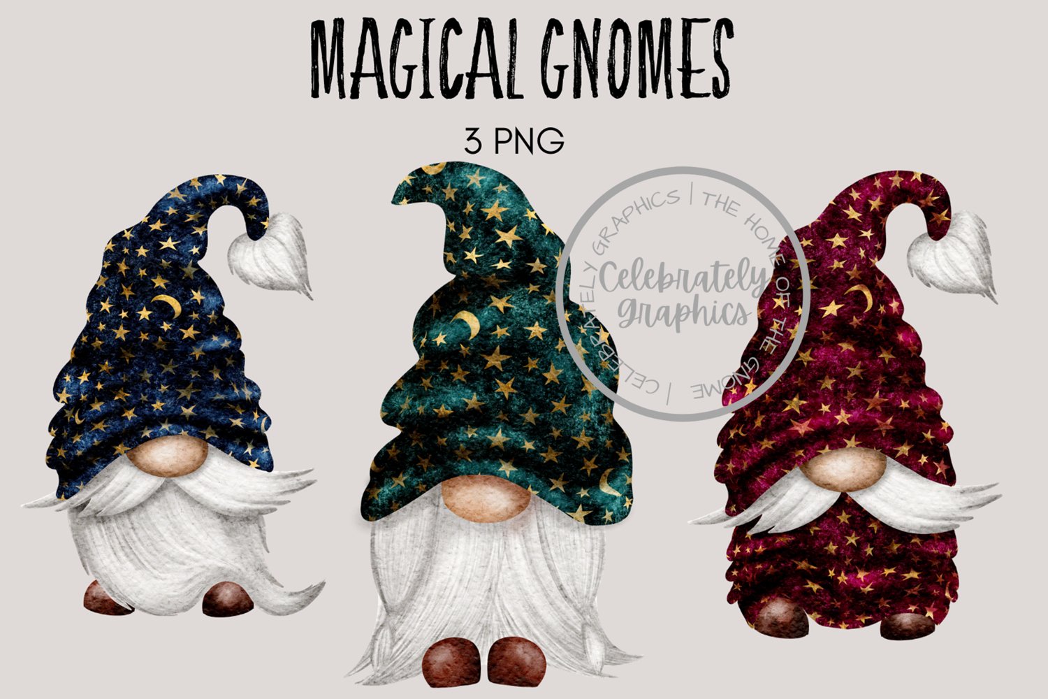 Magical Gnomes (1199163) | Illustrations | Design Bundles