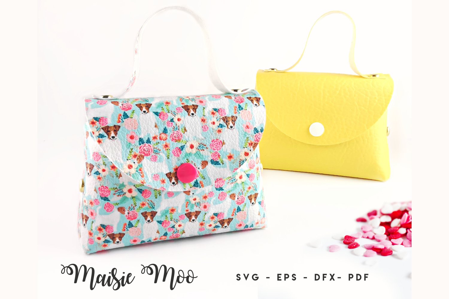 3D Purse SVG | Faux Leather Bag SVG | Aroha Purse | (1261717) | Cut ...