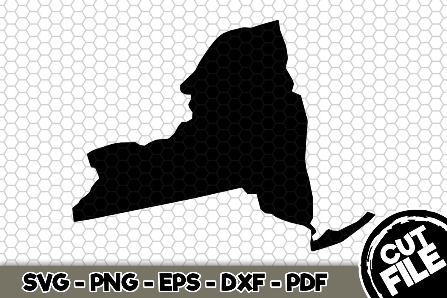 New York State - SVG Cut File n682 (1265989) | Cut Files | Design Bundles