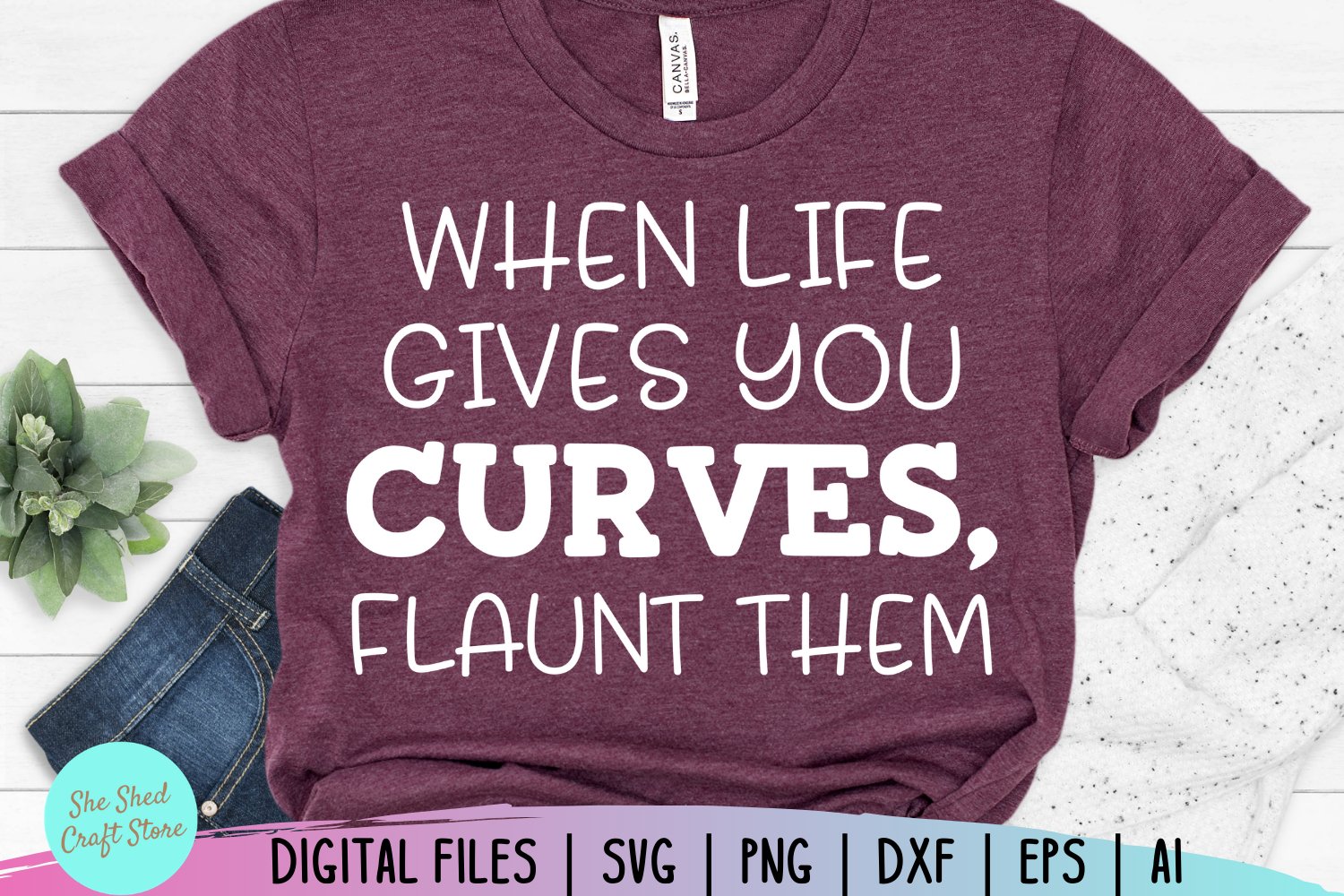 When Life Gives You Curves Svg, Curvy Woman Svg, Funny Mom (1204655 ...