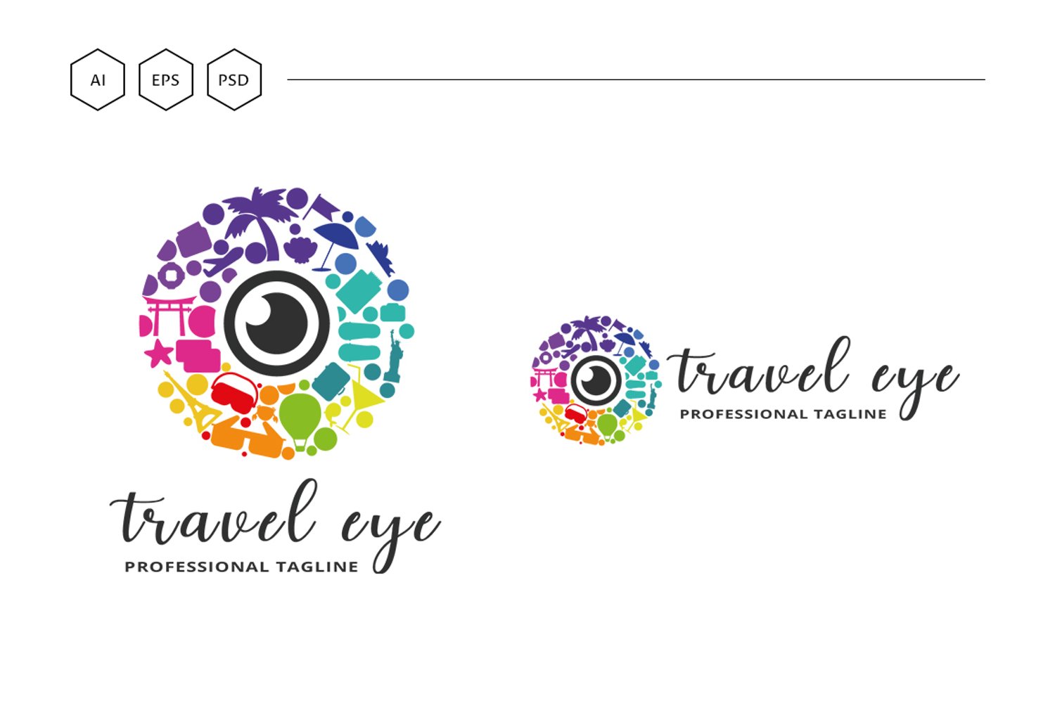 Travel Eye Logo (672414) | Logos | Design Bundles