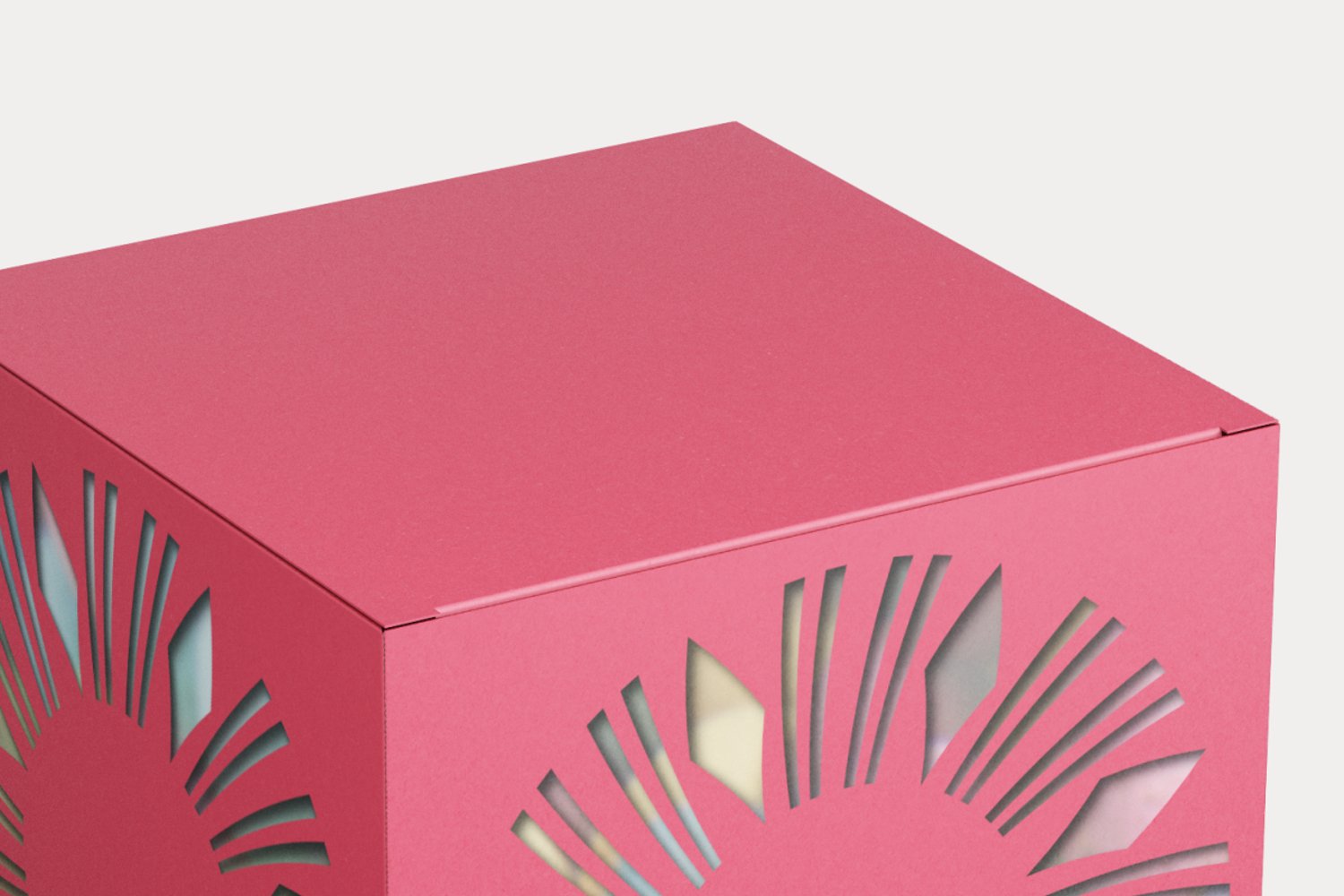 Decorative Circles Cuttable Cube Gift Box SVG EPS AI