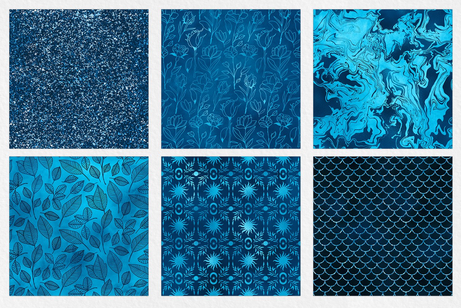 Cerulean Digital Paper