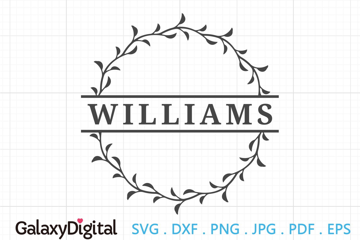 Split Leafy Wreath SVG, Split Wedding Wreath SVG - 103227 (1275667 ...