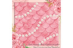 100 Seamless Pearl Mermaid Scale Digital Papers 12 x 12 inch