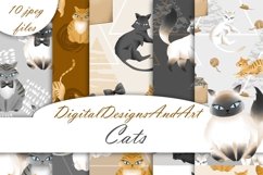 Cat digital paper (385637)