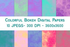 Colorful Bokeh Digital Papers (1317804)