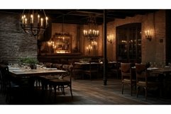 abandoned empty restaurant background (4053340)