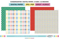Colorful scrapbook paper packs for children's parties
