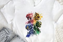Watercolor Power Rangers PNG Clipart