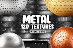 120 Procreate Metal Texture Brushes
