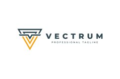 Vectrum V Letter Logo