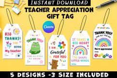 Teacher Appreciation Gift Tags BUNDLE 1- THANK YOU gift tags