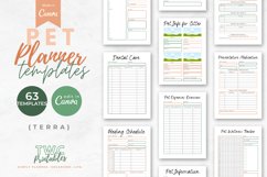 Pet planner canva templates