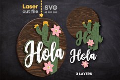 Hola SVG laser cut file for Glowforge (4962247)