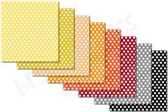 100 Polka Dots Digital Papers Scrapbooking Paper, Dots Paper