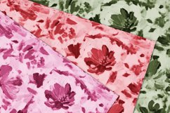100 Seamless Oil Painting Flowers Digital Papers