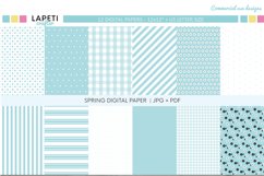 Blue digital paper collection | Scrapbook paper packs