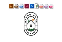 Happy Home Real Estate Logo