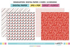 Graduation scrapbook paper packs for graduation party in red (1251078 ...