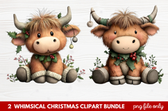 Whimsical Christmas Clipart | Cute Festive Holiday (6392410)