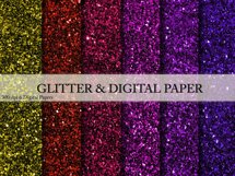 Valentines Glitter Digital Paper