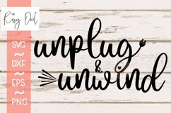 Unplug & Unwind SVG | Relax | Weekend | Vacation