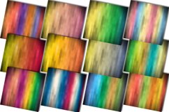 Rainbow Colored Stripe, Digital Scrapbook Paper