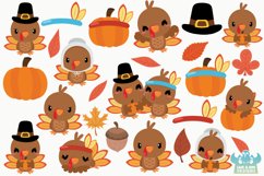 Thanksgiving Turkeys Clipart, Instant Download Vector Art (346989 ...