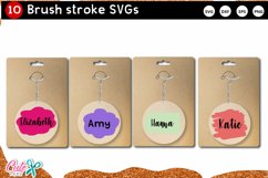 Paint Brush Stroke keychain SVG Bundle for (1255958)