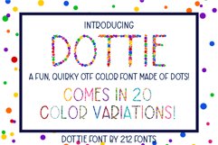 Dottie Color OTF SVG Font Family in 20 Color (232868)