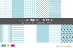 Blue digital paper collection | Scrapbook paper packs