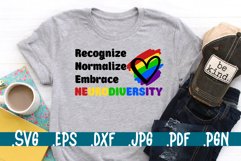Recognize Normalize Embrace Neurodiversity svg